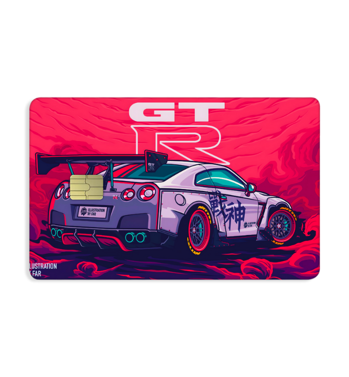 Nissan GTR Card Skin – JDM Supercar Wrap for Debit & Credit Cards ...