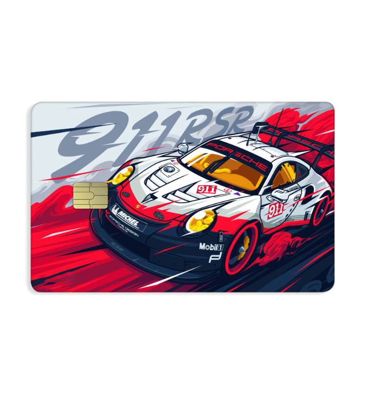 Porsche 911 RSR Card Skin – Racing Legend Wrap for Debit & Credit Cards ...