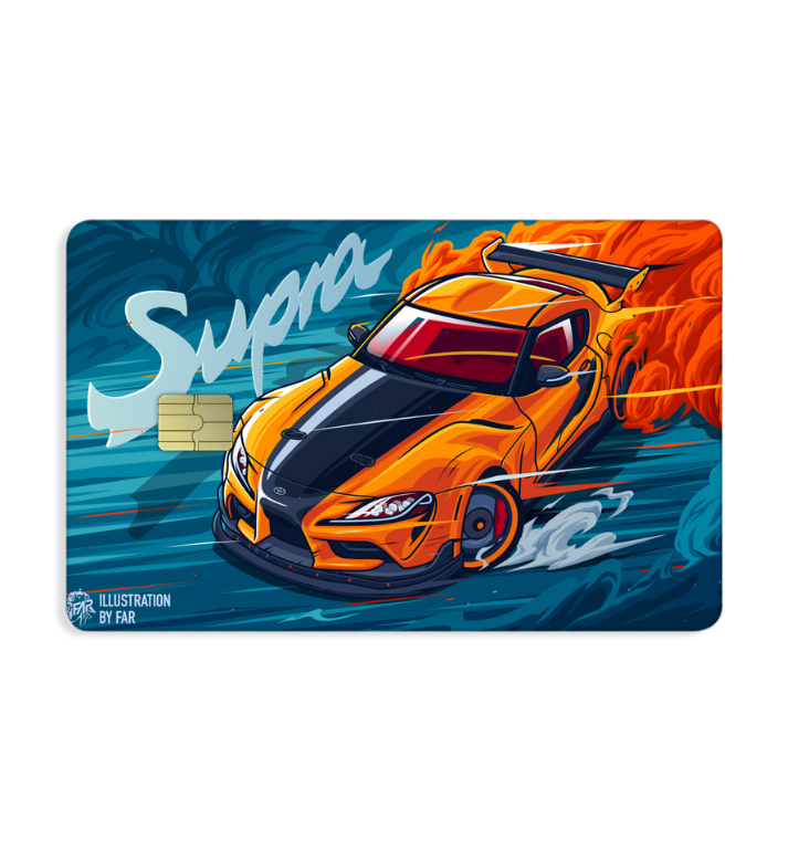 Supra Card Skin – JDM Legend Car Wrap for Debit & Credit Cards ...