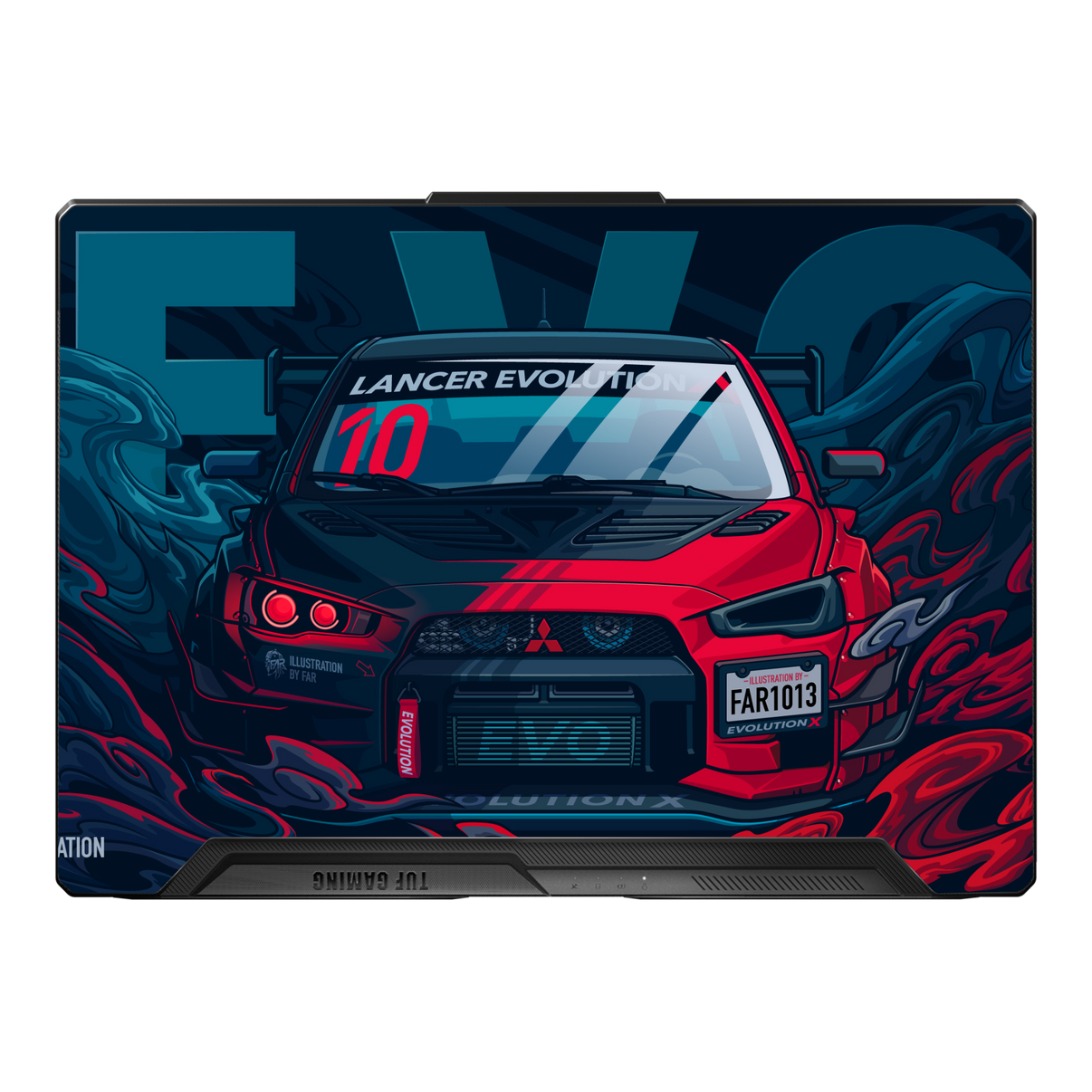Mitsubishi Lancer EVO X Laptop Skin | Iconic Rally Legend Design ...