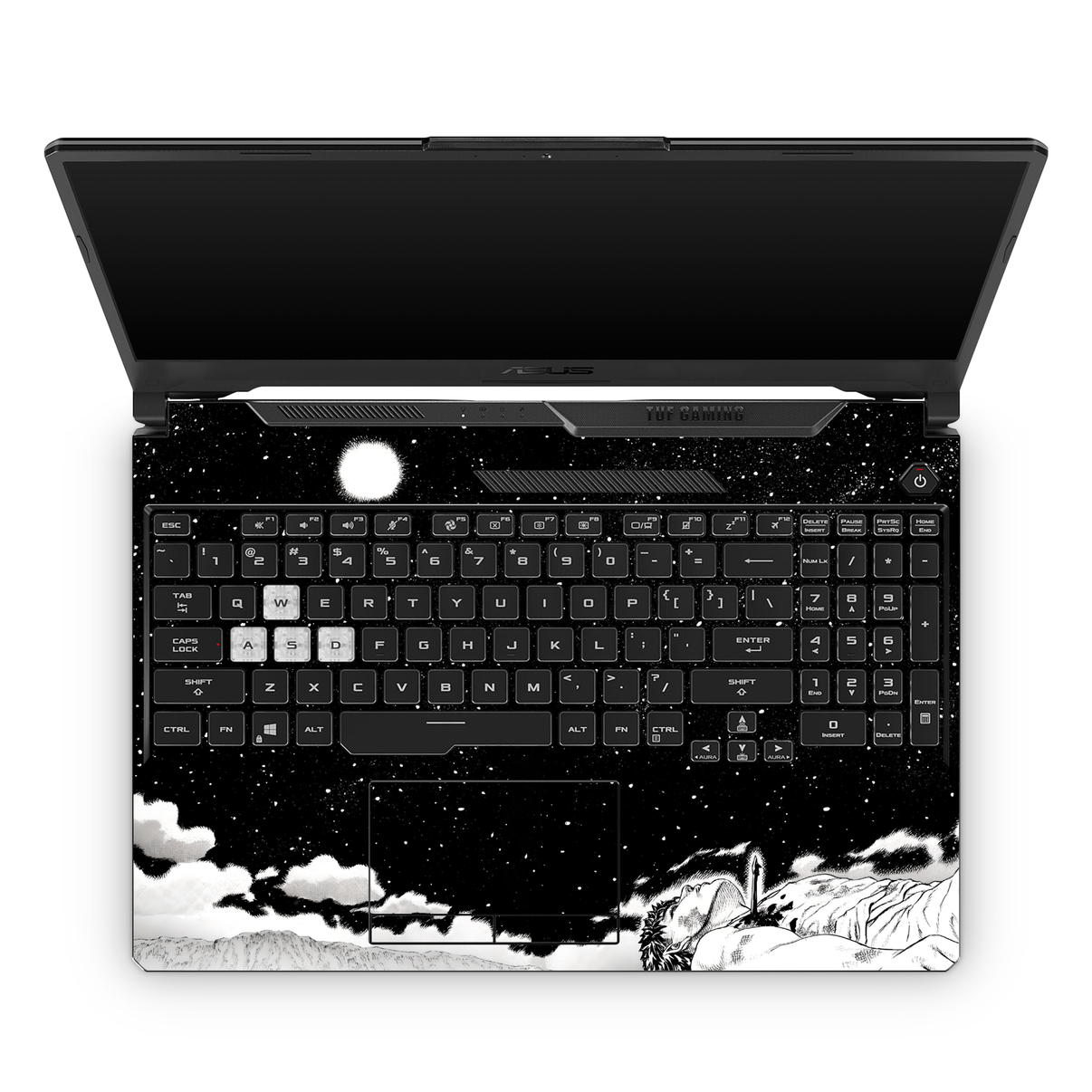 Berserk Guts Laptop Skin – Dark Anime Warrior Wrap for All Laptops ...