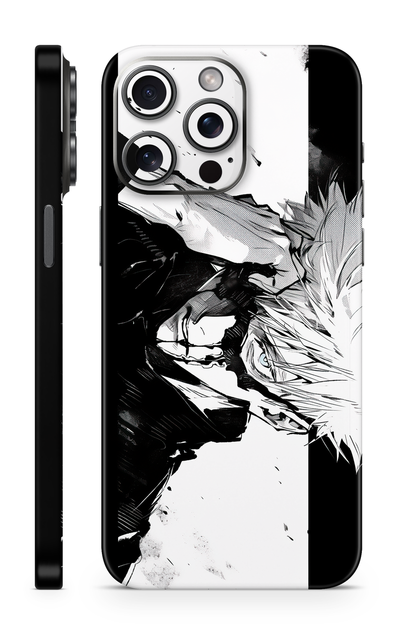 Unleash Cursed Energy: Gojo Satoru Mobile Skin – WORTHWRAP MOBILE SKINS