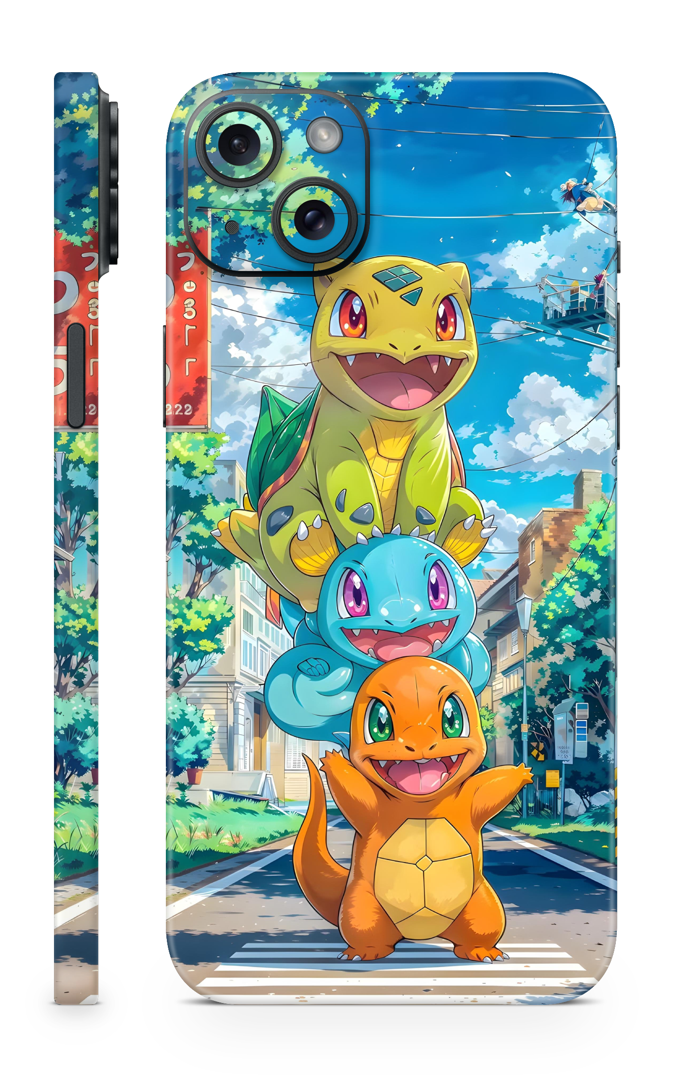 Charmander, Squirtle & Bulbasaur Mobile Skin – Pokémon Starter Trio ...